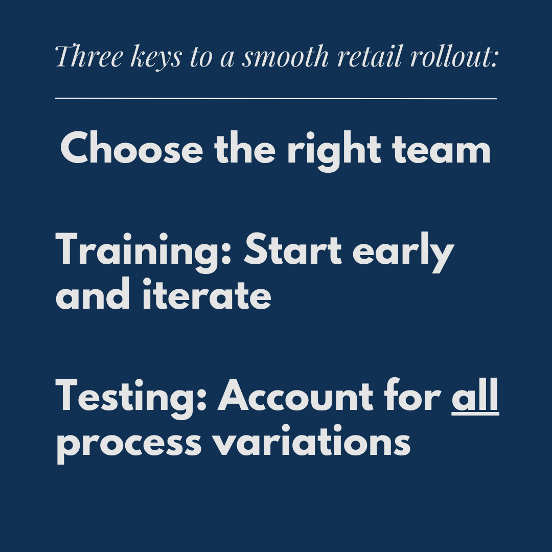 Three keys for a successful POS implementation